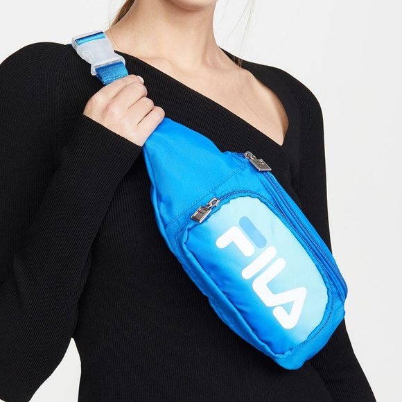Fila | Bags | Fila Logo Ombre Fanny Pack Cerulean Blue Nwt | Poshmark